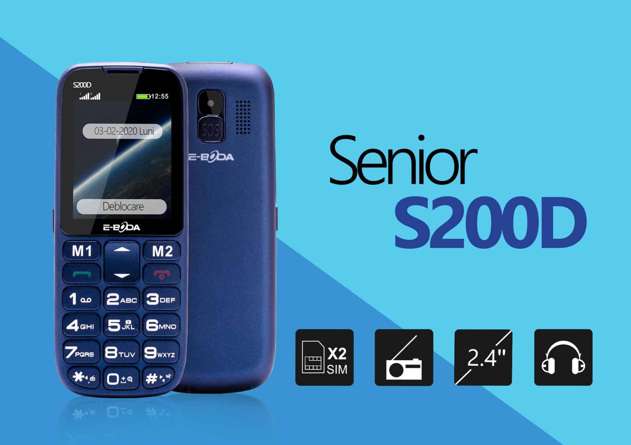 Telefon Mobil E-Boda Senior S200D – E-Boda Support